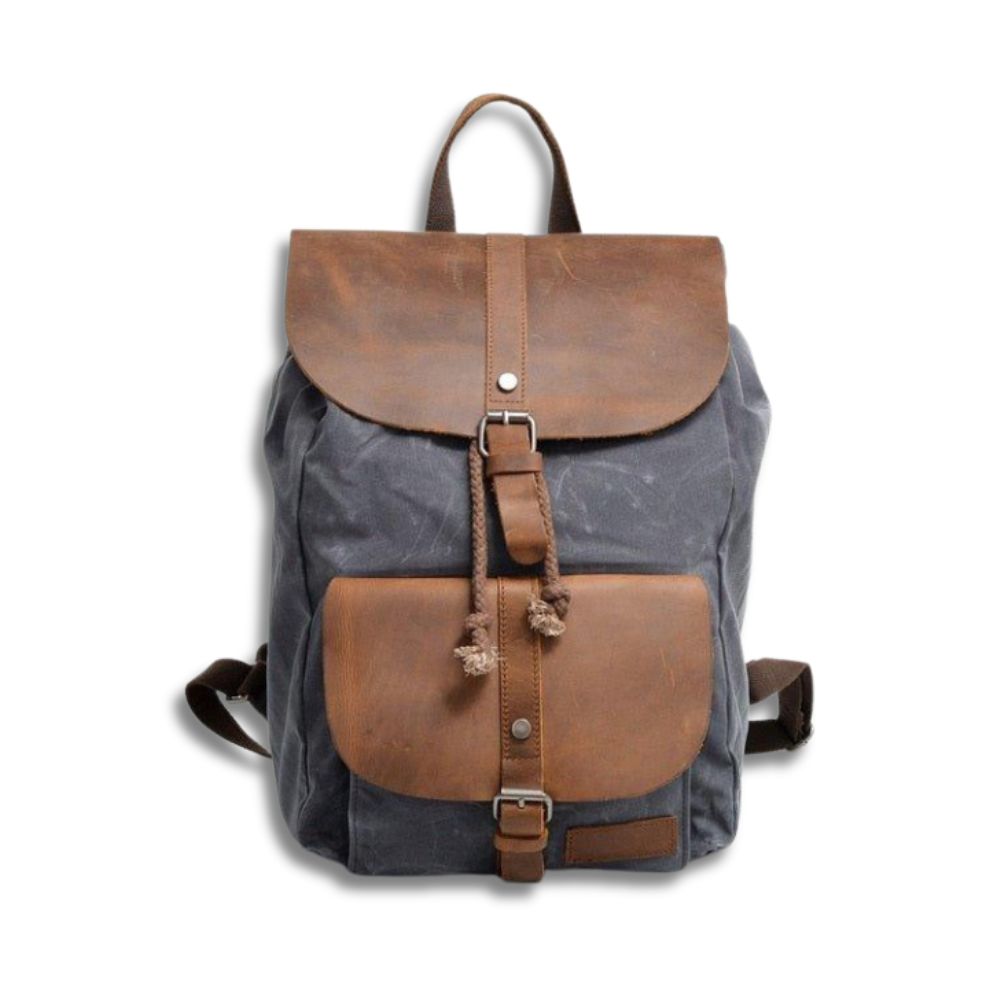 Liam | Waxed Canvas Laptop Travel Backpack